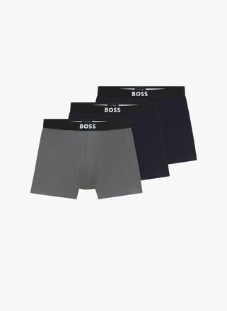 HUGO BOSS Lot de 3 boxers en coton m&eacute;lang&eacute;