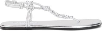 Jil Sander Femme, Chaussures, Gris, Taille: 36 1/2 EU Tangle Flat Sandal