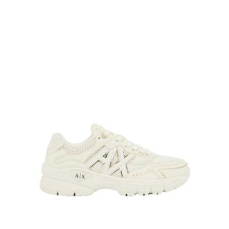 A|X Armani Exchange Femme, Chaussures, Beige, Taille: 38 EU Baskets &agrave; lacets
