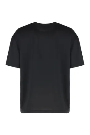 Toteme Womens T-Shirt Cotton Blend Black Lyocell T-Shirts & Jerseys