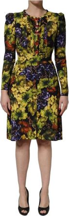Dolce & Gabbana Femme, Robes, Multicolore, Taille: 36 FR Robe Midi