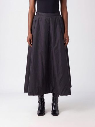Add Jupe midi &eacute;vas&eacute;e en cr&ecirc;pe &agrave; taille haute avec fermeture arri&egrave;re