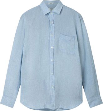 Hartford Homme, Chemises, Gris, Taille: XL Storm Linen Woven Shirt