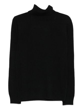 KANGRA pull à col cheminée - Noir