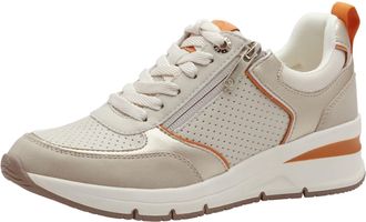 Tamaris Schn&uuml;rer Damen Vegan sportlich orange,EU 40