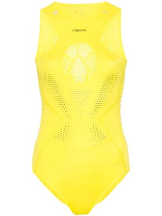 Coperni x Puma body &agrave; d&eacute;coupes - Jaune