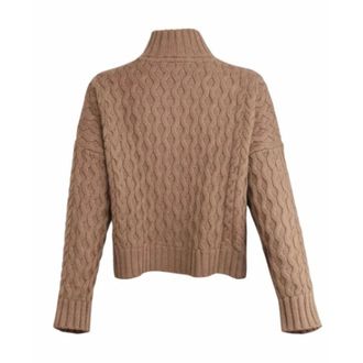 Max Mara Zopfmuster-Rollkragenpullover - - Knitwear - Herren - Beige - L