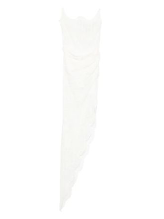 Giuseppe Di Morabito robe longue &agrave; design asym&eacute;trique - Blanc