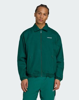 adidas Originals Trainingsoberteil aus angerautem Webstoff in College-Grün im Stil der {0}er