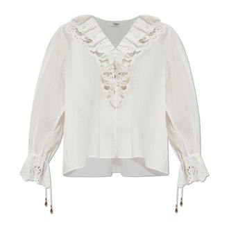 Chloé Damen, Blusen & Hemden, Weiß, 2XSGröße