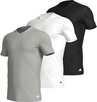 adidas Herren Unterwäsche V Neck Shirt (3pk) -Active Core Cotton Tricot, Assorted_4am012, XXL Hommes