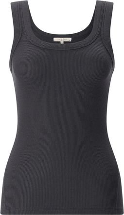 Rag & Bone Femme, Tops, Noir, Taille: 36 FR Essential Rib Tank Top
