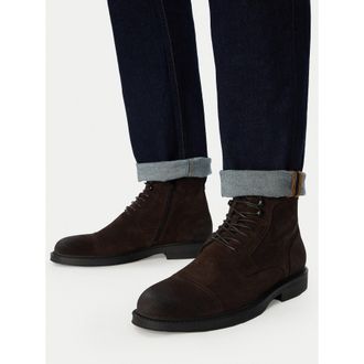 Gino Rossi Schn&uuml;rschuhe GINO ROSSI EO-PORTO-01 Dunkelbraun
