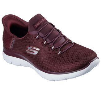 Skechers Damen Slip-ins Summits Diamond Dream Sneaker 150123 Burg rot, Schuhgr&ouml;&szlig;e:43 EU