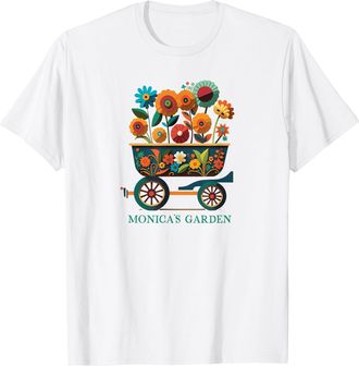 BDAZ Monicas Garden Gartenpflanzen Blumen Monica T-Shirt