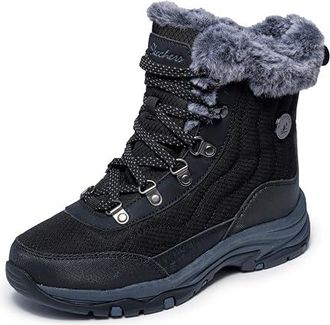 Skechers Bottines Trego-Stormie pour femme, noir/noir, 35 EU