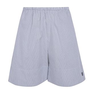 By Malene Birger Gestreifte Hose mit weitem Bein - - Shorts - Damen - Wei&szlig; - XS
