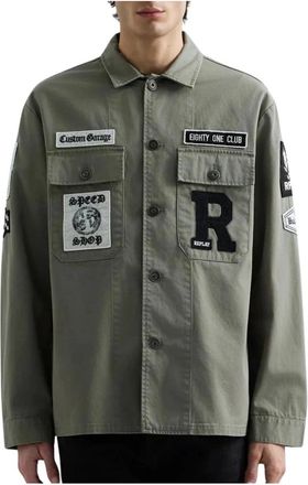 Replay Homme, Vestes, Vert, Taille: XL Shacket