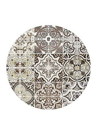 Vilber Vinyl-Teppich, rund, Lisboa, Farbe 40, Durchmesser 65 cm