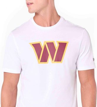 New Era Washington Commanders NFL Team Logo Weiß T-Shirt - S
