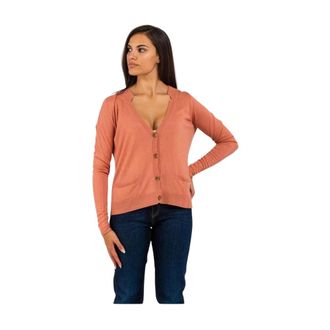 Gas Gas, Femme, Pulls, Rose, Taille: 42 FR Viscose Knit Cardigan