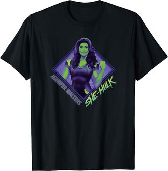 MARVEL She-Hulk: Attorney At Law Neon Badge T-Shirt