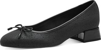 Marco Tozzi Damen Pumps mit Schleife Elegant, Schwarz (Black Glitter), 36 EU