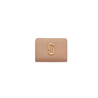 Marc Jacobs Femme, Accessoires, Beige, Taille: ONE Size Portefeuille en cuir de veau
