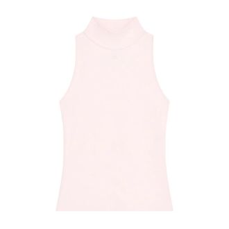 Courr&egrave;ges Heritage Stricktop - - Tops - Damen - Rosa - S