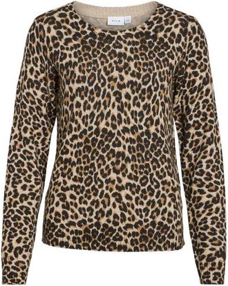 Vila Rundhalspullover VIRIL O-NECK L/S PRINTED