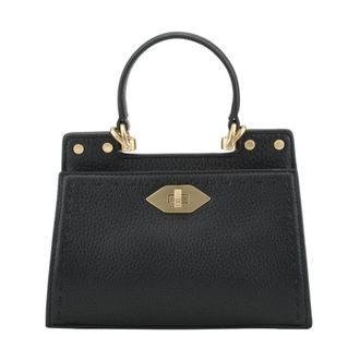 Pourchet Femme, Sacs, Noir, Taille: ONE Size Sac à main en cuir noir