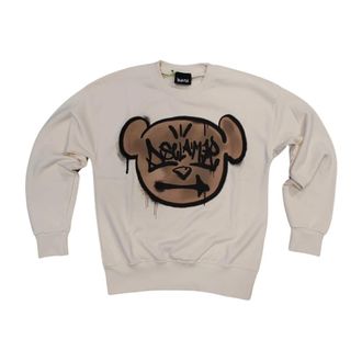 Disclaimer Graffiti-Print-Pullover - - Sweatshirts & Hoodies - Herren - Beige - XS