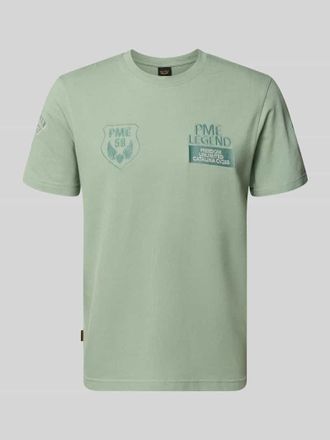 PME Legend T-Shirt mit Rundhalsausschnitt und Stitchings