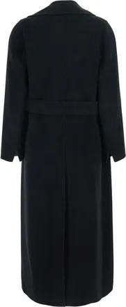 Max Mara Womens Wool Coat Poldo Black