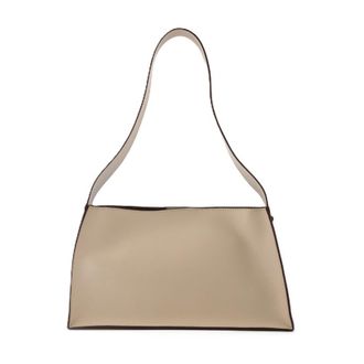 Manu Atelier Womens Kesme Shoulder Bag Beige Leather