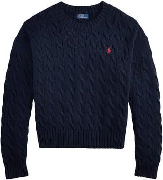 Polo Ralph Lauren Pull &agrave; maille torsad&eacute;e en coton