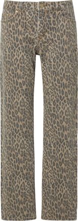 s.Oliver Karolin: Regular Fit/Mid Rise/Straight Leg mit Leo-Print