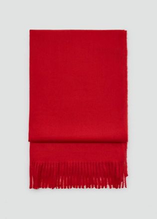 Mango &Eacute;charpe &agrave; franges rouge - Femme - Taille unique - MANGO