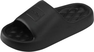 Generic Pantoufles en forme de nuage pour homme et femme, douces, faciles &agrave; nettoyer avec semelle &eacute;paisse, coussin antid&eacute;rapant (noir, pointure 3,5)