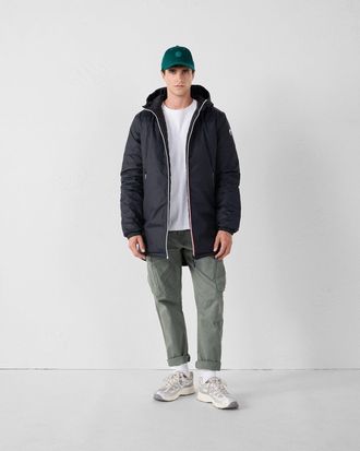 Jott Doudoune longue r&eacute;versible Noir/noir Assen - Taille XL