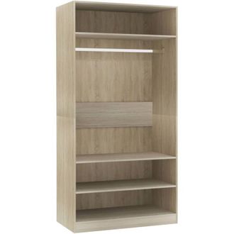 vidaXL Vidaxl - Garde-robe Ch&ecirc;ne sonoma 100x50x200 cm Bois ding&eacute;nierie