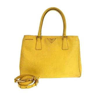 Prada Sac 2-en-1 en cuir Saffiano Pre-owned - Femme - Pre-owned - Jaune - Taille: ONE Size