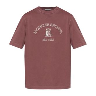 Moncler Logo T-Shirt - - Tops - Herren - Rot - M
