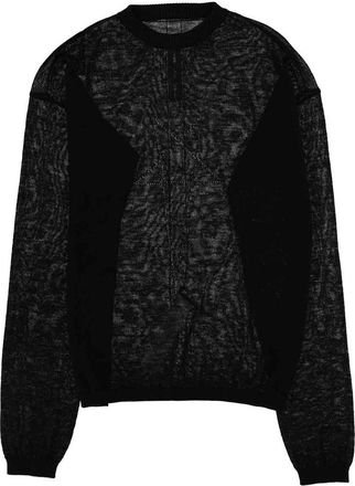 Rick Owens Rundhalspullover - Schwarz