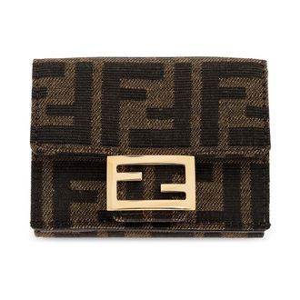 Fendi Micro Trifold Wallet - - Accessories - Damen - Braun - ONE SIZE
