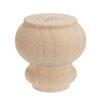 NUOBESTY Runde Sofaf&uuml;&szlig;e aus Massivholz 8X8cm Franz&ouml;sische Dekor Holzbeine f&uuml;r Couchtisch Bank und M&ouml;belersatz Tragf&auml;hige Nat&uuml;rliche M&ouml;belf&uuml;&szlig;e f&uuml;r Wohnzimmer