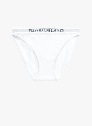 Polo Ralph Lauren Culotte &agrave; logo en coton m&eacute;lang&eacute;
