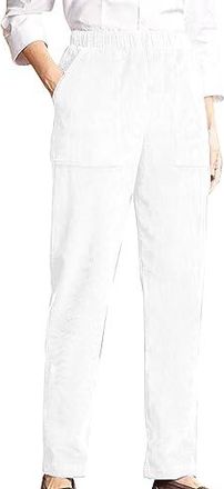 Generic Pantalon thermique pour femme - Pantalon en velours c&ocirc;tel&eacute; avec poche - Grandes tailles - Taille &eacute;lastique - Pantalon de sport - Taille haute - Pantal