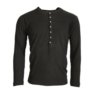 Dsquared2 Grauer Henley Pullover Pullover - - Tops - Herren - Grau - S