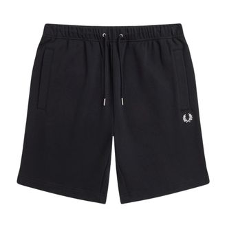 Fred Perry Homme, Sport, Noir, Taille: M Training Shorts
